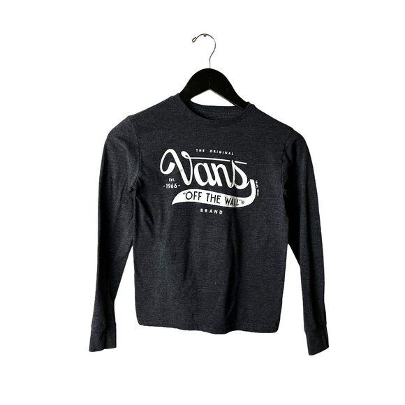Vans | Tops | The Original Vans Off The Wall T Shirt Womens Gray Small S Skate Brand Solid ...